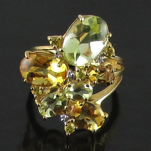 HSN | Jewelry | K Gold Citrus Gemstone Ring | Poshmark